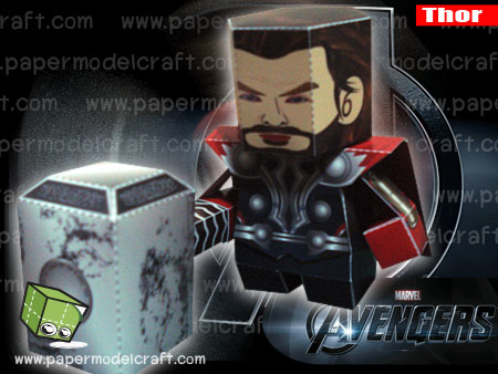 papermodel2u by Petchpaper: Free Paper Model :: The Avengers :: Thor