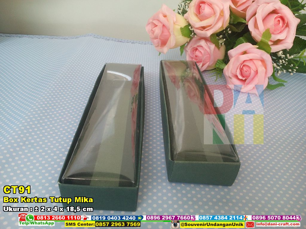 Box Kertas Tutup Mika | Souvenir Pernikahan Box Kertas Tutup Mika | Souvenir Pernikahan