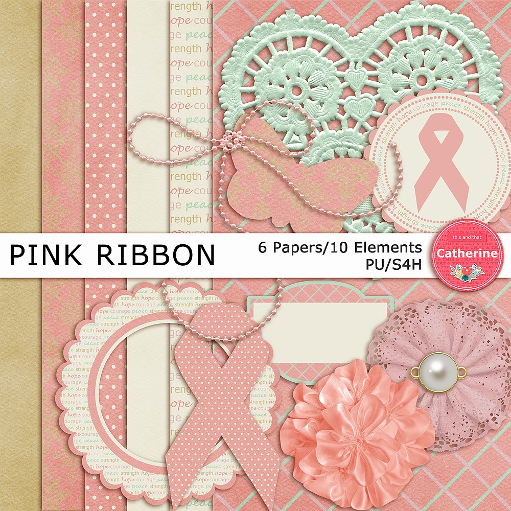 This & That: Freebie: Pink Ribbon
