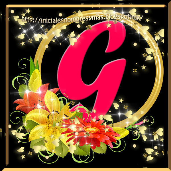 FRASES Y REFLEXIONES DEL ALMA: Bellos diseños de iniciales G