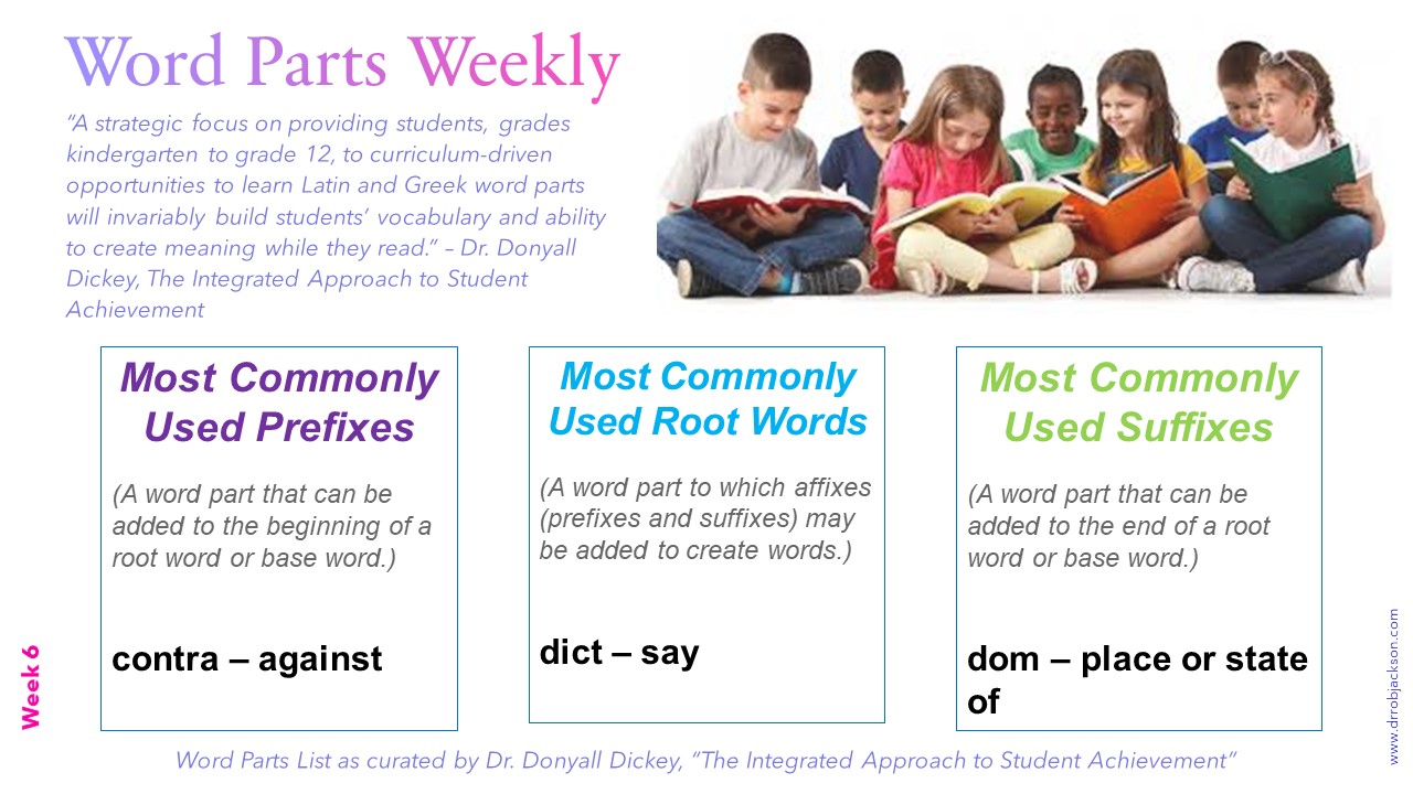 Word Parts Weekly - Week 6
