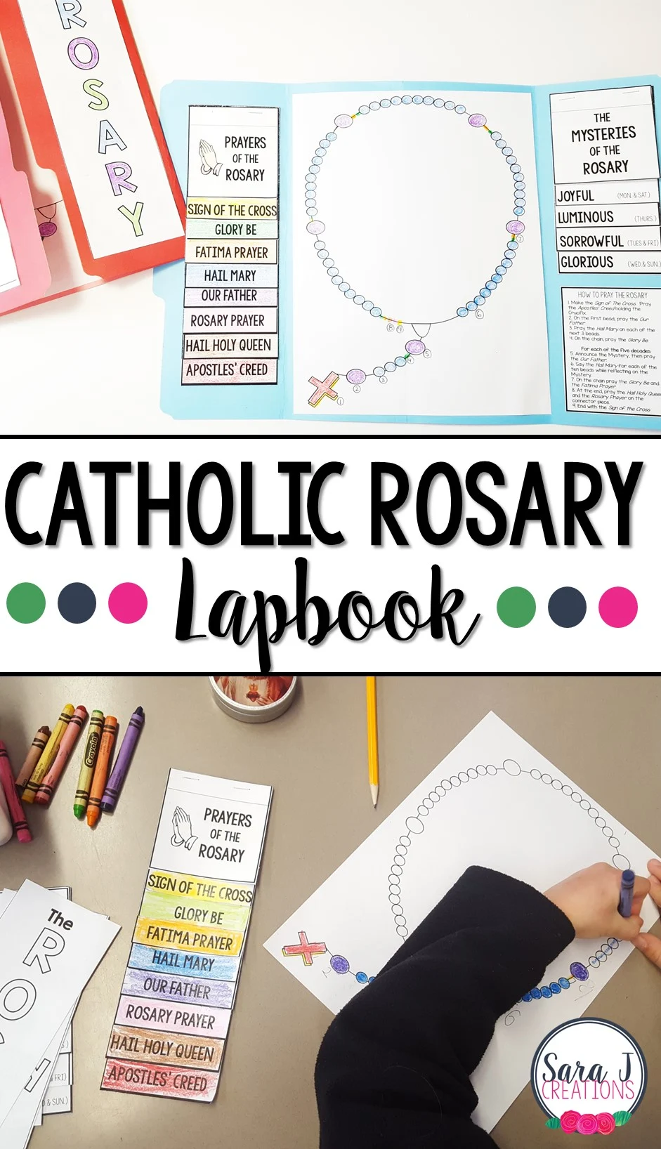 Resources for Teaching Children to Pray the Rosary | Sara J Creations