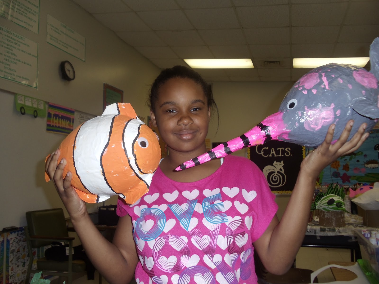 C.C.A.T.S. Elementary Classes: Ocean Animals Paper Mache"