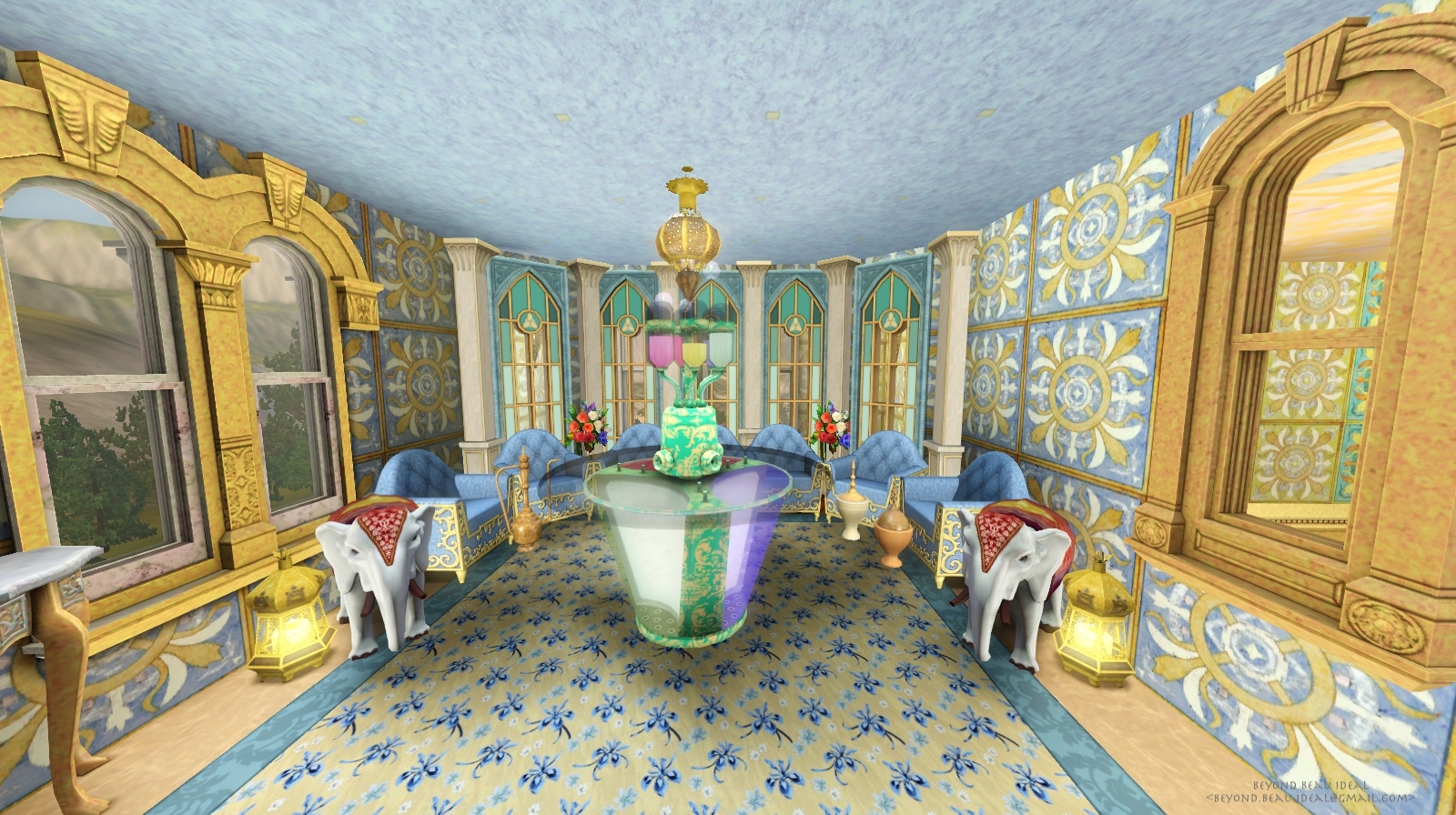 [The Sims 3] The Neuschwanstein Castle's Throne Room, Audience Room ...