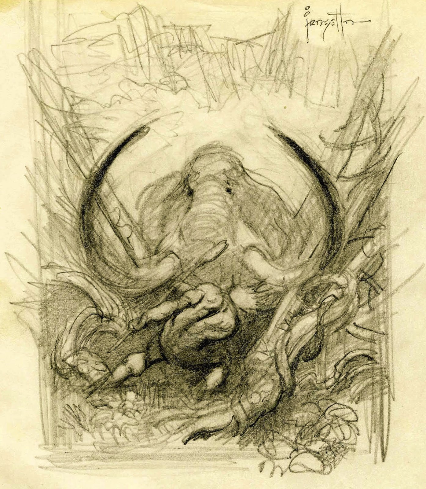 Cap'n's Comics: Some Pencils by Frank Frazetta