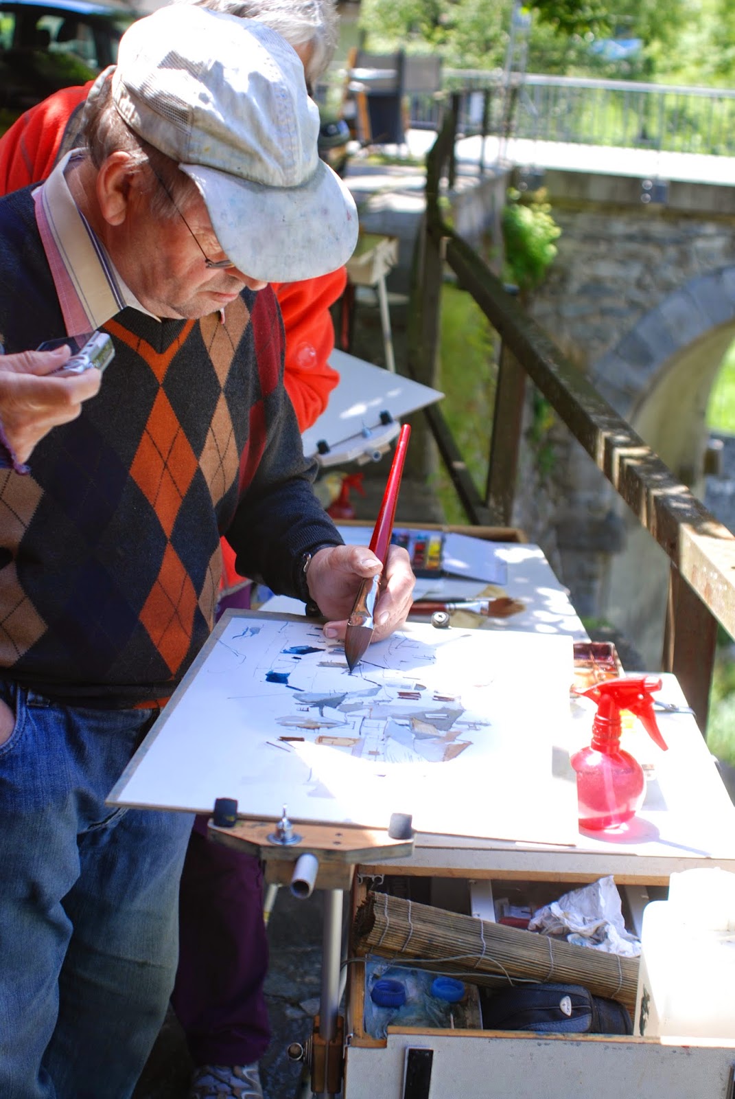Gartenmalereien: Verzasca 3 mit Heinz Hofer aquarellieren
