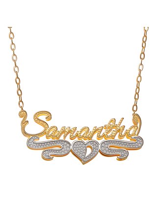 Name pendant necklace