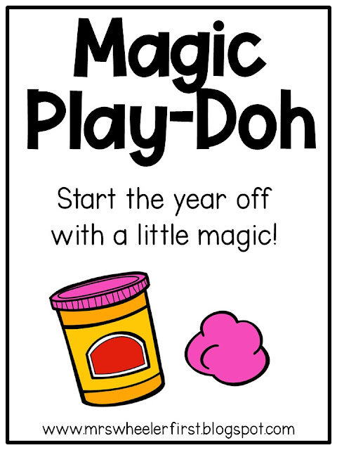 Mrs. Wheeler's First Grade Tidbits: Magic Play-Doh