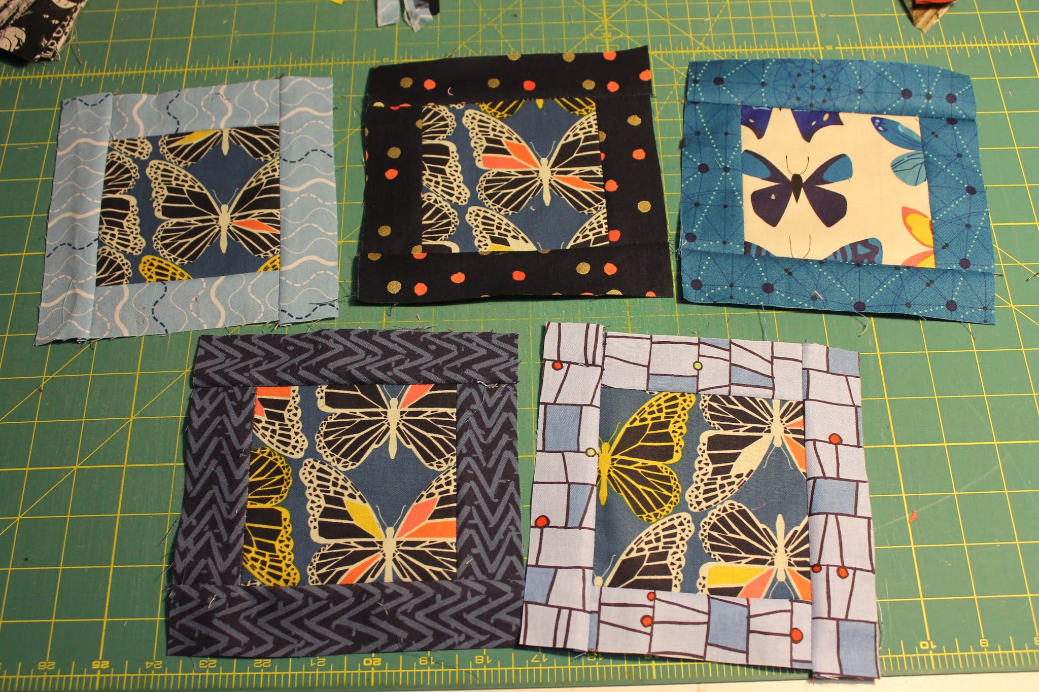 Quilting is more fun than Housework...: Scrappy Butterfly Finish