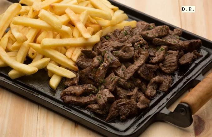 Saboreie uma Deliciosa Porção de Contrafilé + Batata Frita + Calabresa