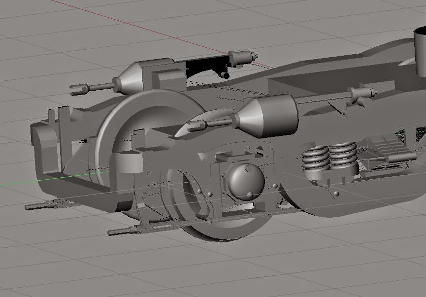 Trainz Content Creation By Whitepass: Making a Alco A1A bogey cont.