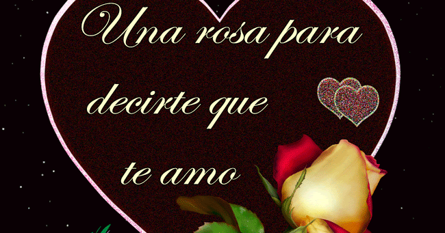 Frases con imagenes de te amo con una rosa