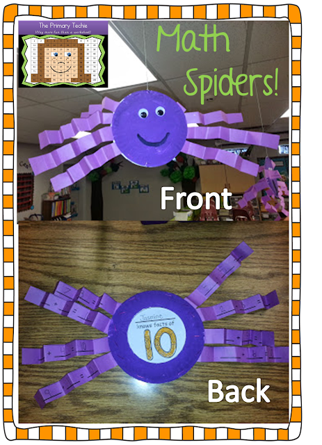 Spider Math Craftivity FREEBIE!!! | The Primary Techie