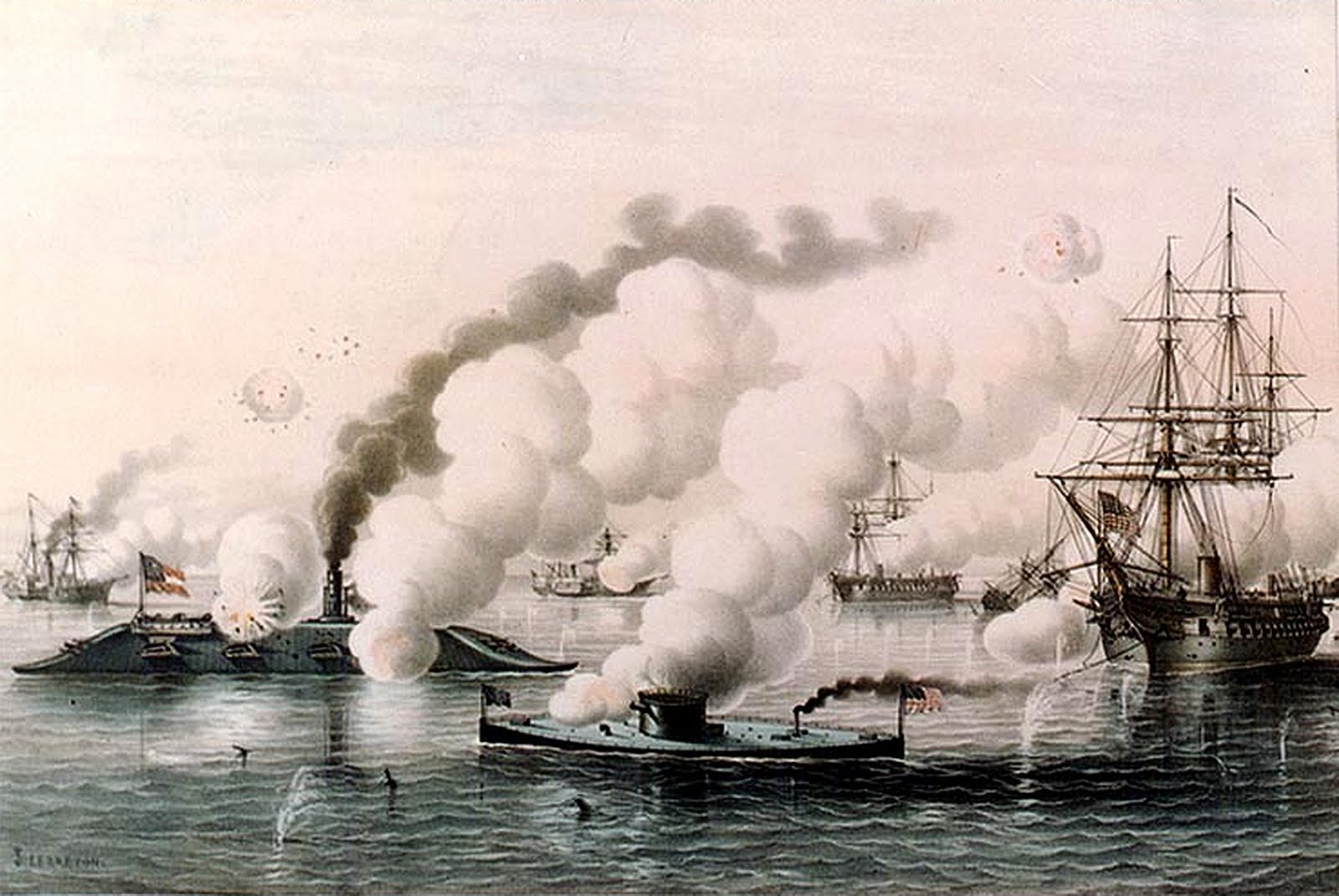 USS Monitor and CSS Virginia "Merrimac" Public Domain Clip Art Photos ...