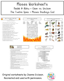 Moses Worksheets & More | Bible Fun For Kids