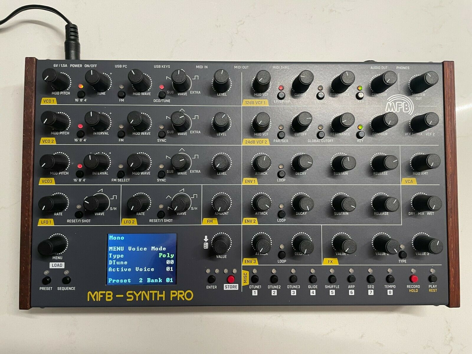 MATRIXSYNTH: MFB Synth Pro - 8-Voice Analog Polyphonic Synthesizer w/ Original Box