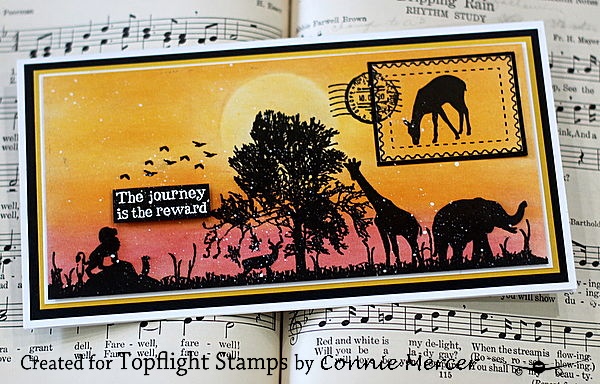 crafty goodies: Safari Card with Topflight Stamps~