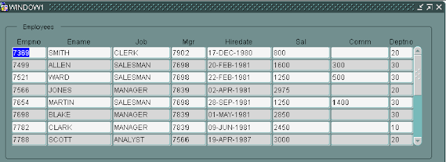 Dive In Oracle Discrimination Between Odd And Even Records In Oracle Forms