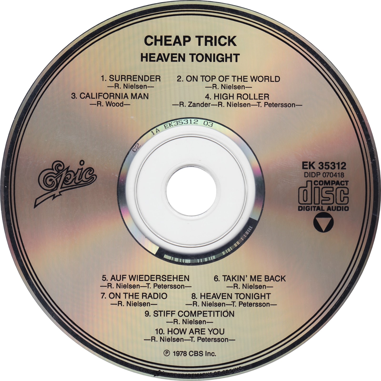 1978 Heaven Tonight - Cheap Trick - Rockronología