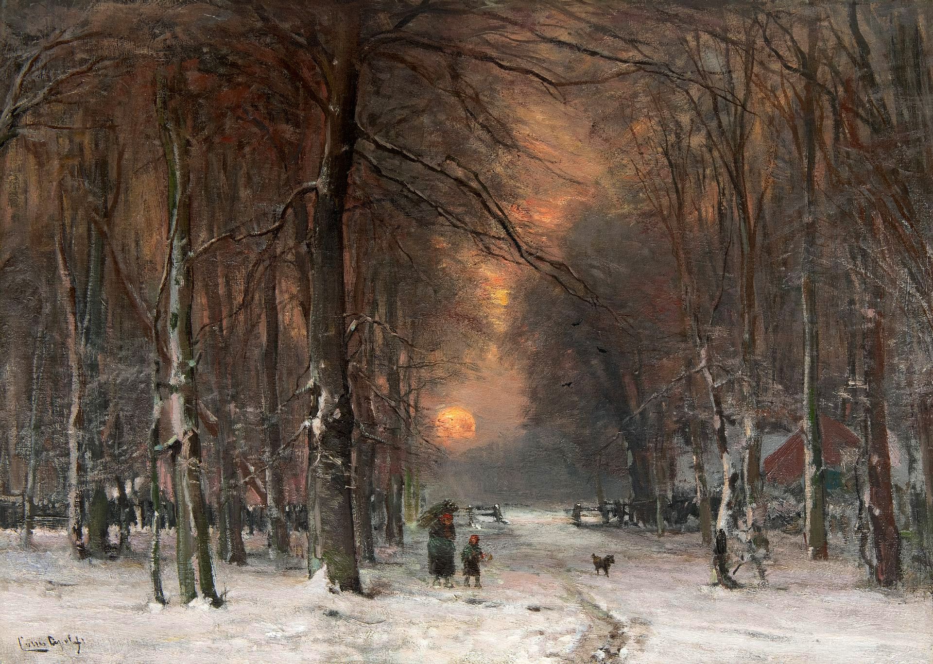 Louis Apol | Pittore di paesaggi invernali | Tutt'Art@ | Masterpieces