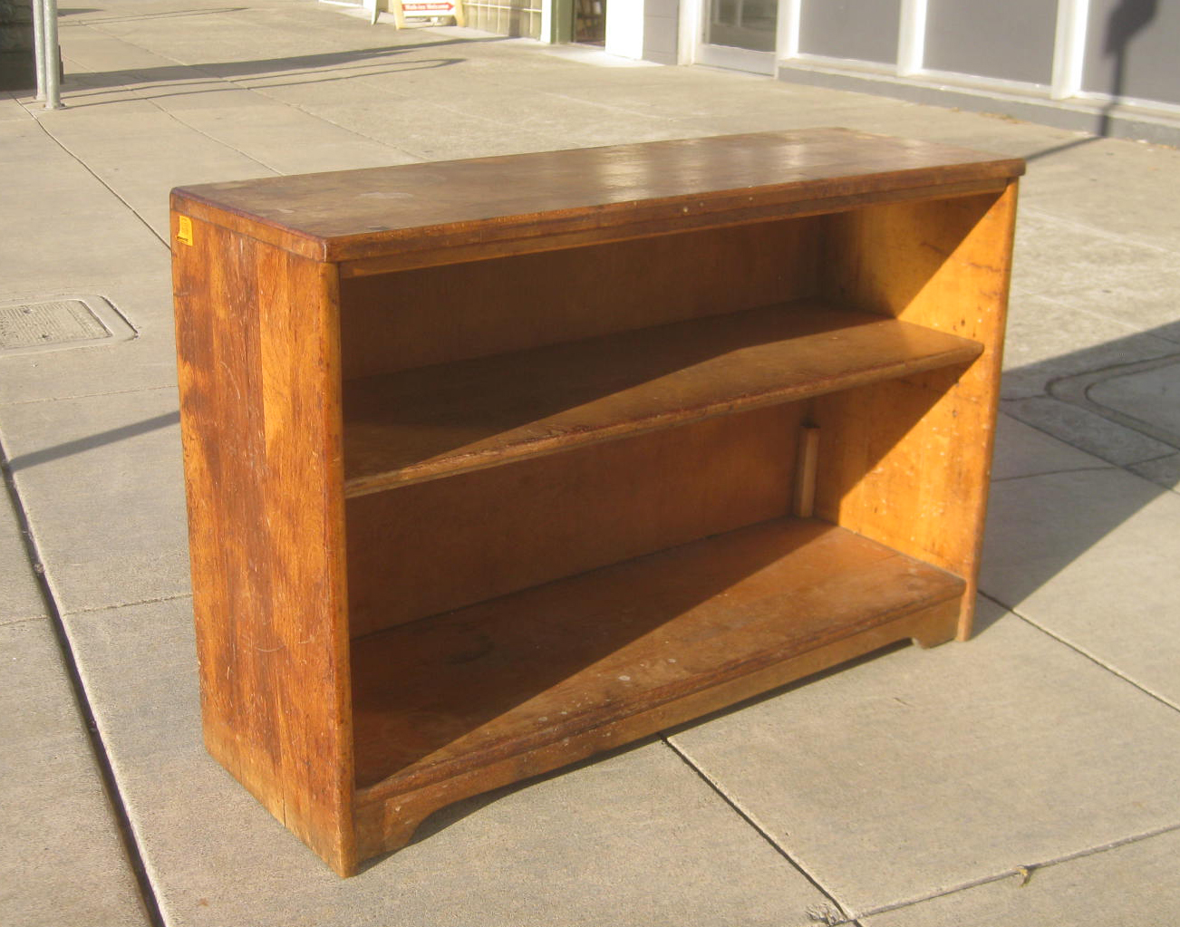 UHURU FURNITURE & COLLECTIBLES: SOLD - Short Wooden Shelf - $40