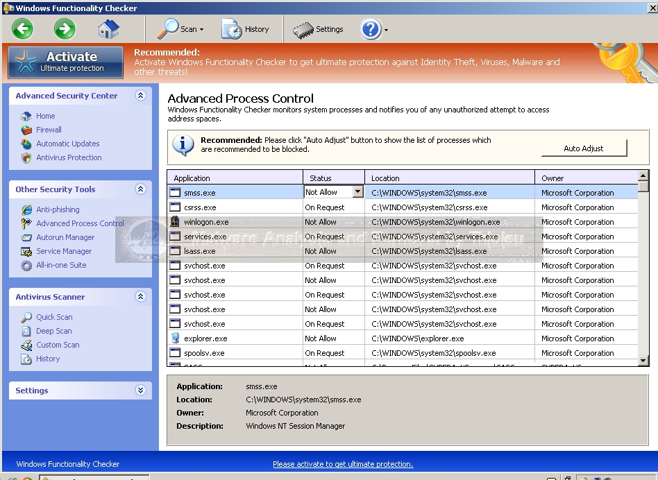 Malware Analysis and Removal: Windows Functionality Checker (FakeAV ...