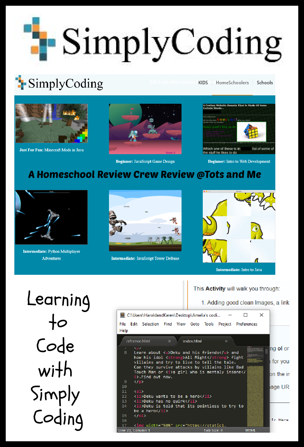 Tots and Me... Growing Up Together: Learning to Code with Simply Coding ...