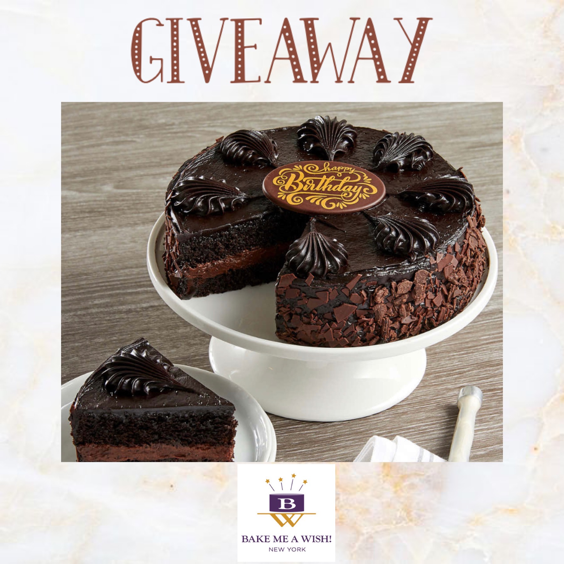 Bake Me A Wish Chocolate Mousse Torte Cake Giveaway - Tabbys Pantry