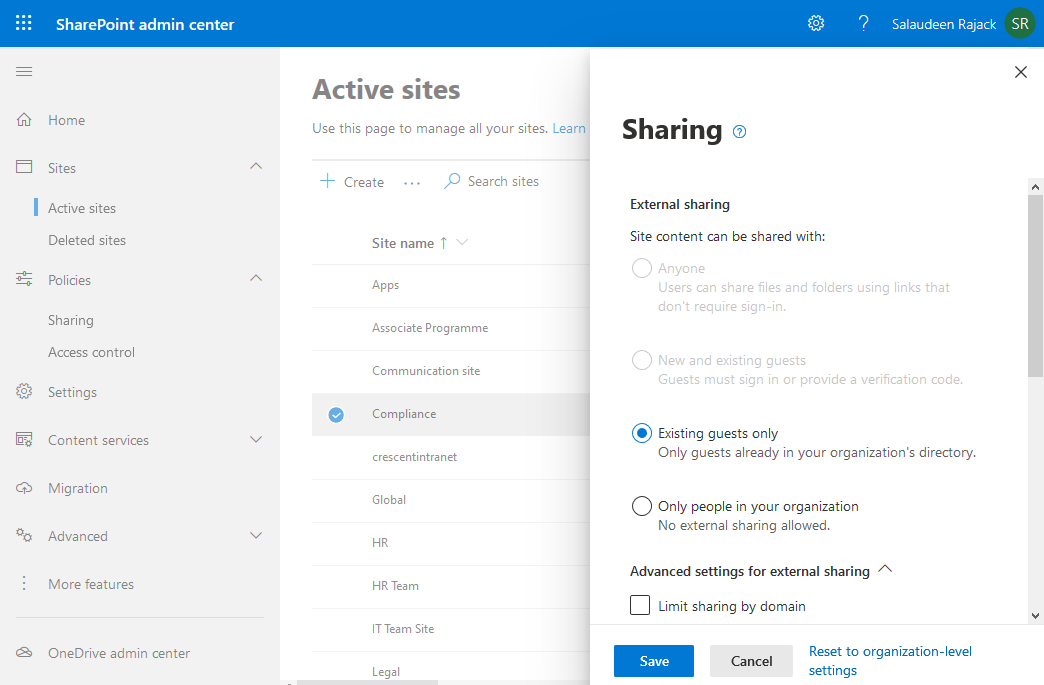 SharePoint Online: Share Site and Invite External Users using ...