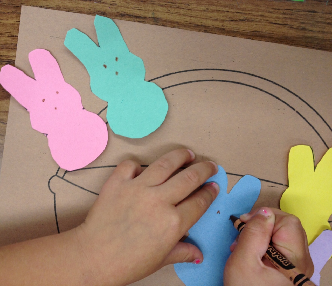 Marshmallow Peeps Math Craft - Apples & ABC's