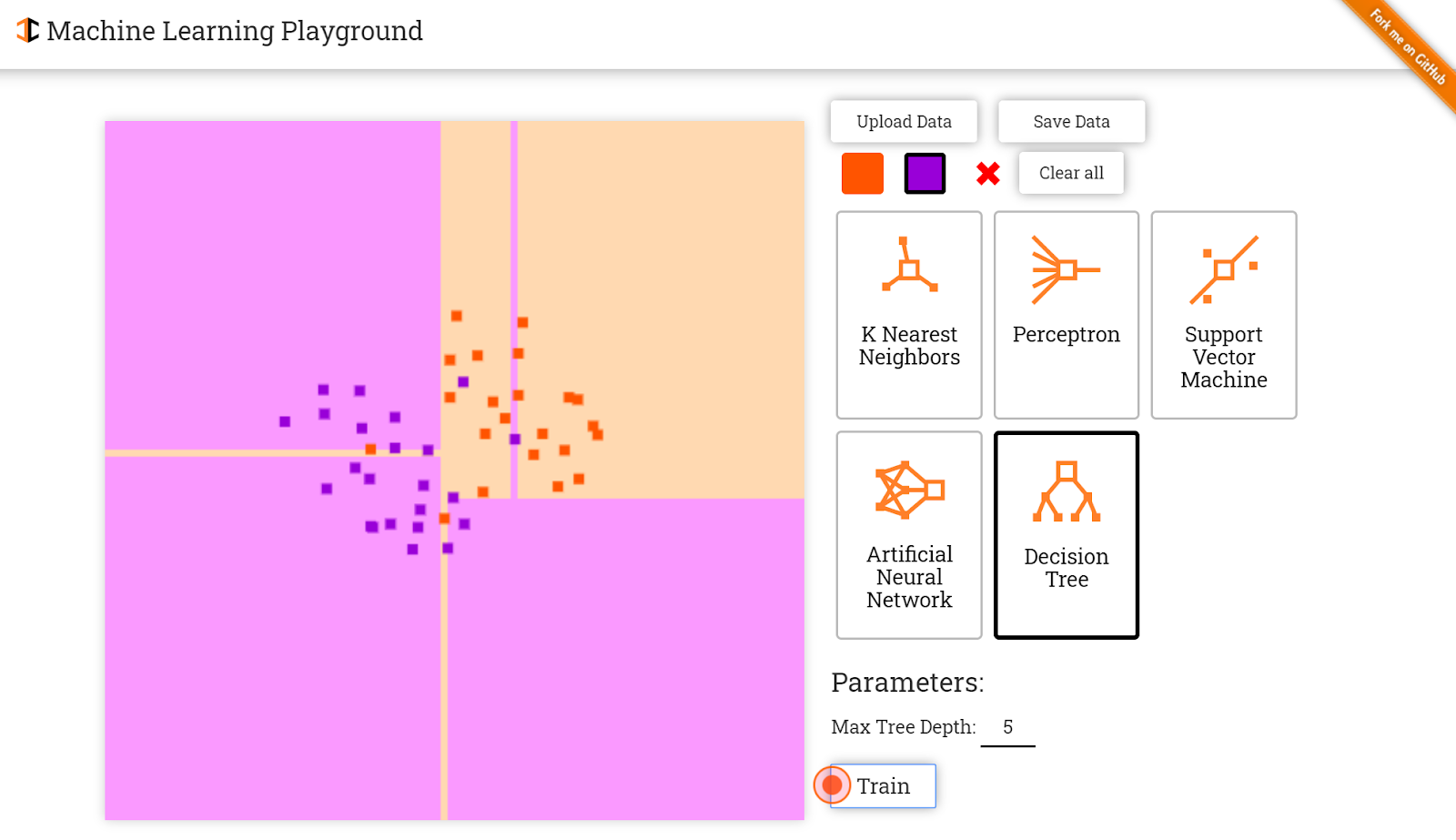 텐서플로와 머신러닝 놀이터(Tensorflow playground and Machine learning playground)