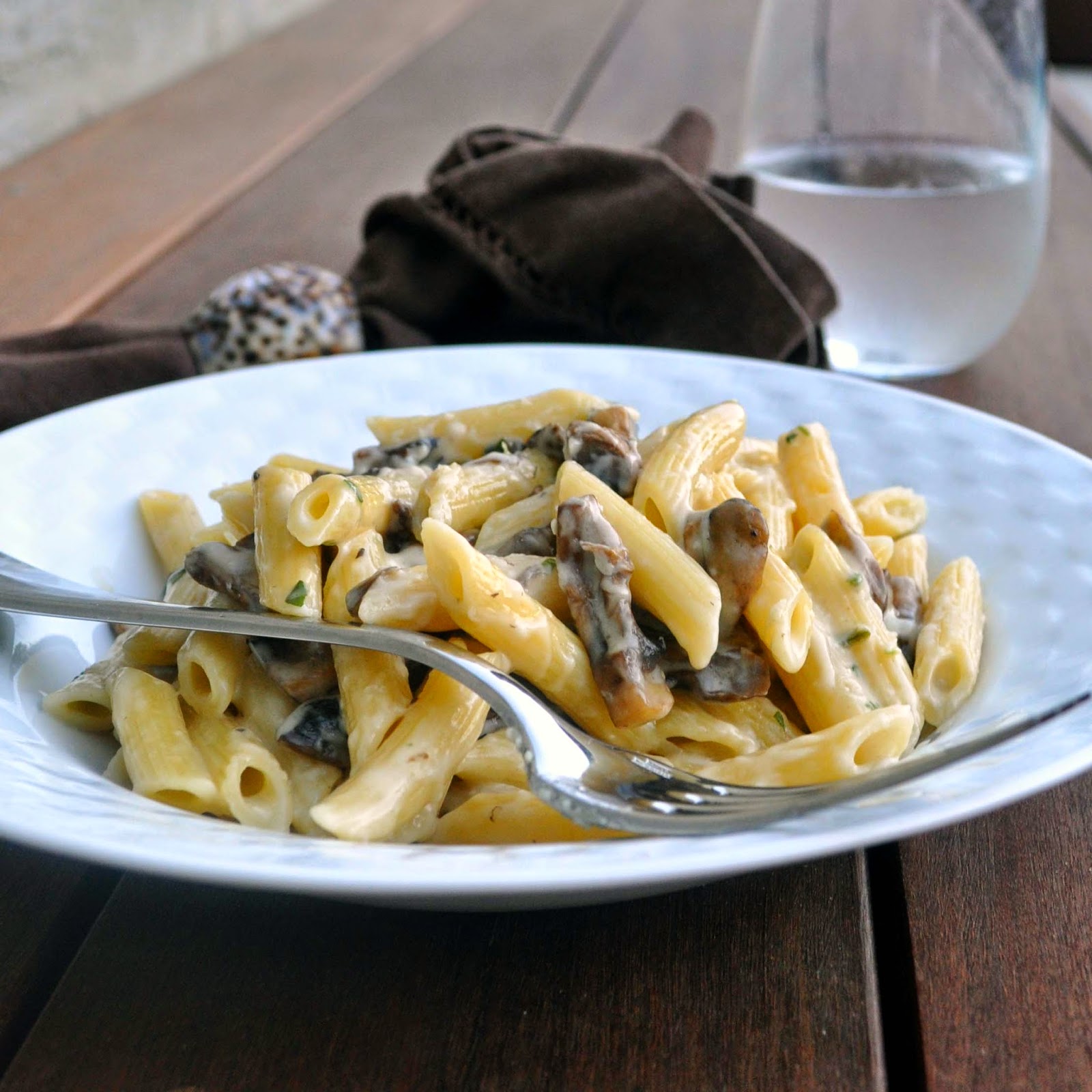 Cooking with Manuela: Penne Pasta with Creamy Mushrooms and Taleggio Cheese