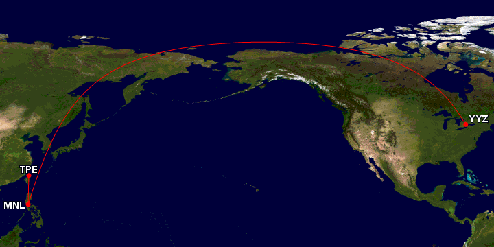 Philippine Airlines: Taipei to Toronto from $1659 - Premium Cabin Deals