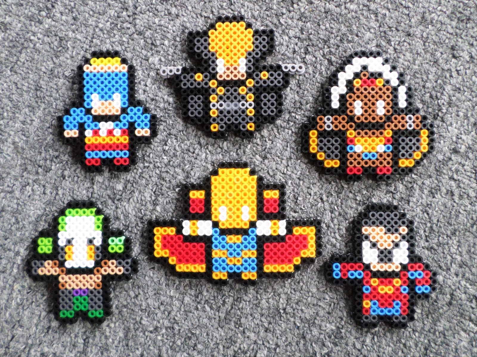 Long Black Fingers : Marvel/DC Amalgams Perler Beads