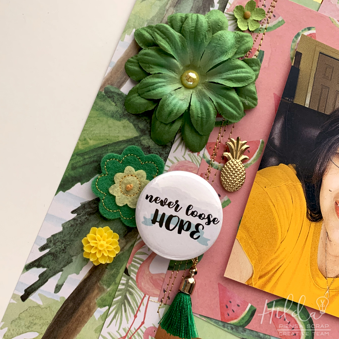 Hilda Designs: Reto de Julio en Piensa Scrap: Layout con banner