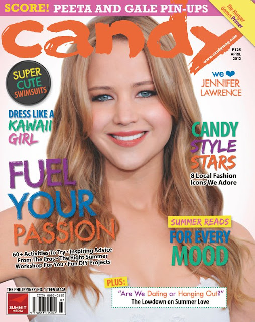 Turtz on the Go: Jennifer Lawrence Covers Candy Magazine April 2012 Issue
