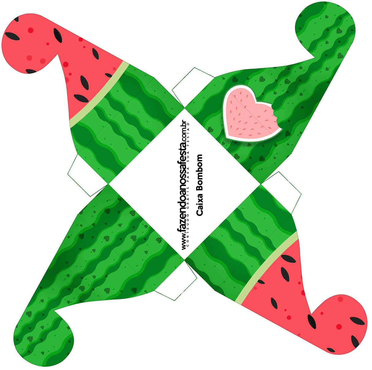 Watermelon Heart: Free Printable Boxes | Oh My Fiesta For Ladies!