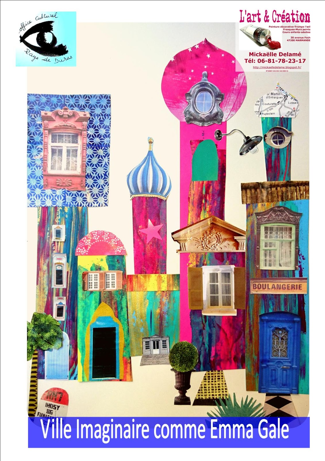 Mickaëlle Delamé: TUTO ville imaginaire comme Emma Gale