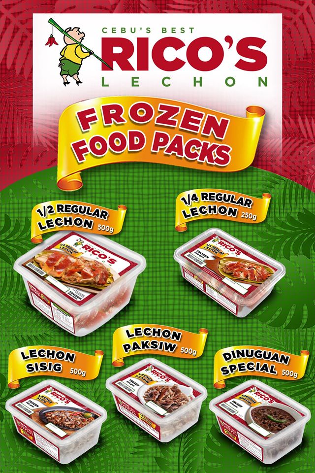 Manila Shopper: Order Rico's Lechon & Frozen Food Packs for Delivery or ...