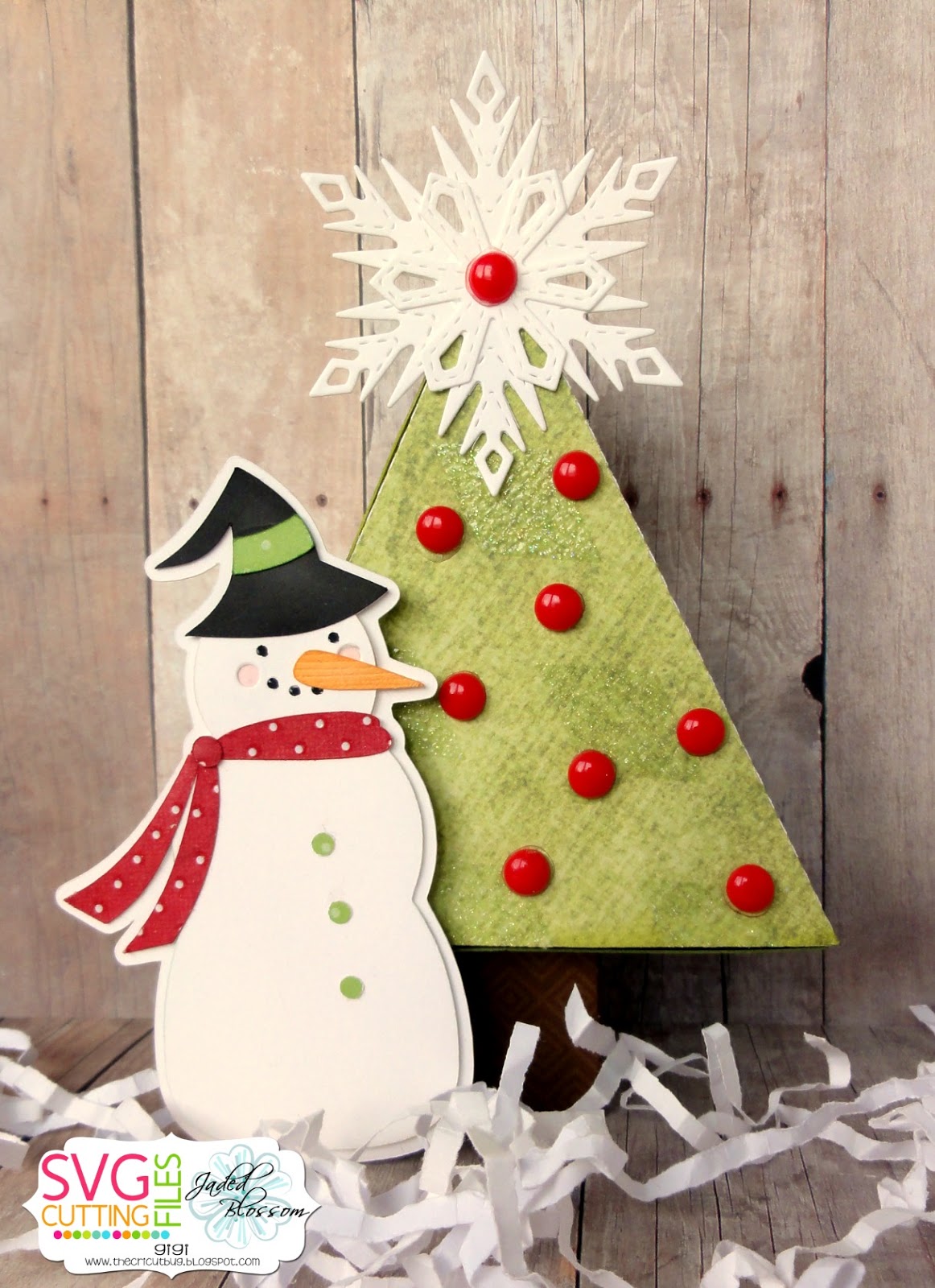 The Cricut Bug Snowman Tree Box