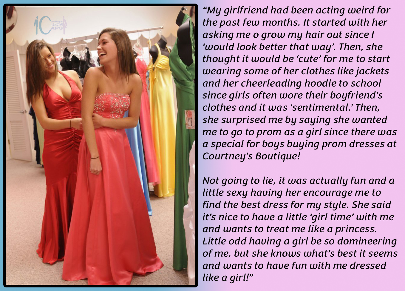 Goasagirl Saving Prom Series Part 1 3 Courtneys Clean Caps