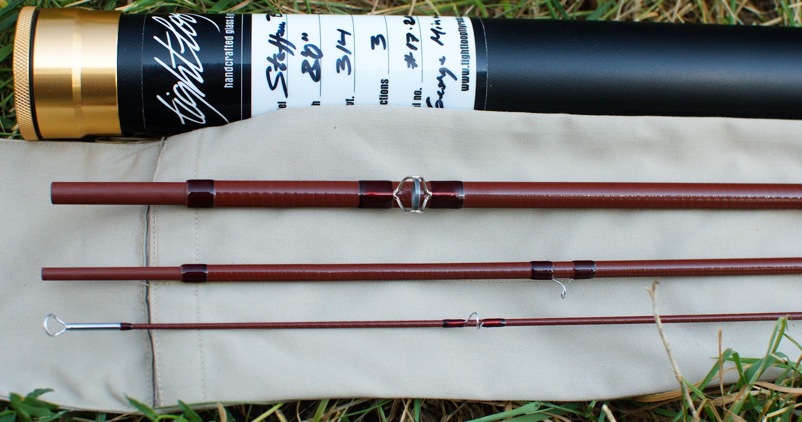 Handcrafted graphite and fiberglass fly rods: Steffen Bros.8'0" 3/4wt.