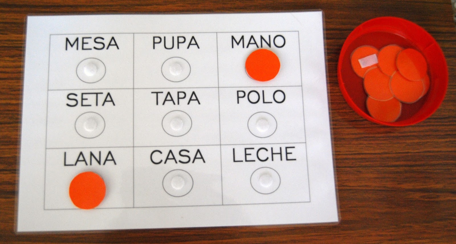 El baúl de A.L: Nuevo bingo de palabras