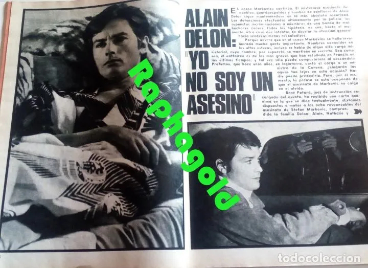 ALAIN DELON: EL CASO MARKOVIC. L'AFFAIRE MARKOVIC TEXTOS