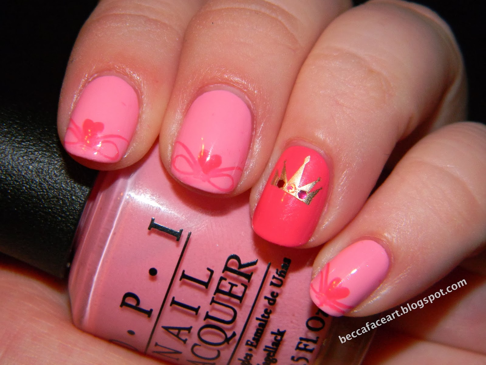 Becca Face Nail Art: Pretty Pretty Princess Nails