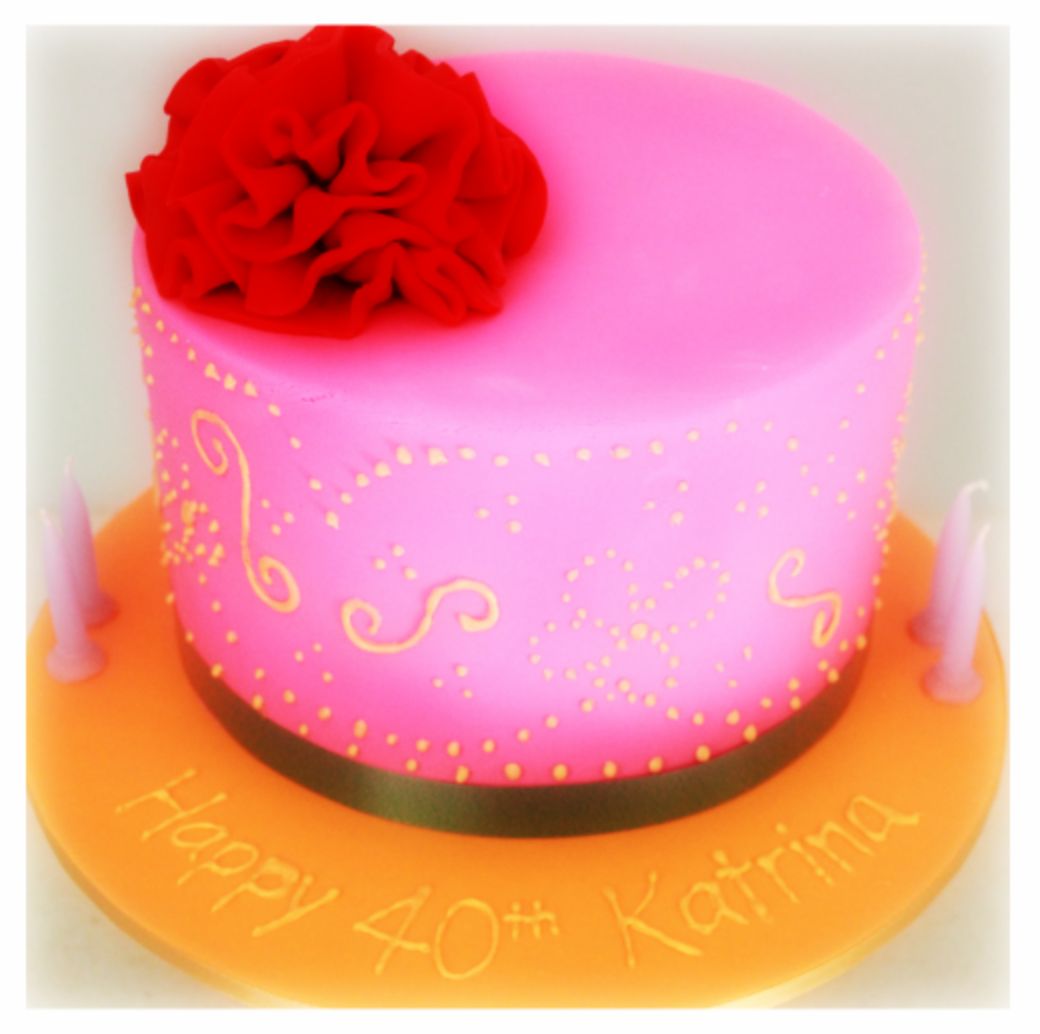 Blissfully Sweet: Chakra inspired 40th Birthday Cake