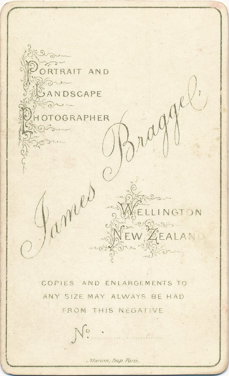 Early New Zealand Photographers: BRAGGE, James