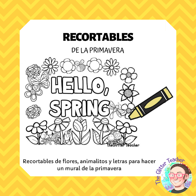[BULLETIN BOARD] Recortables de la primavera - The Glitter Teacher