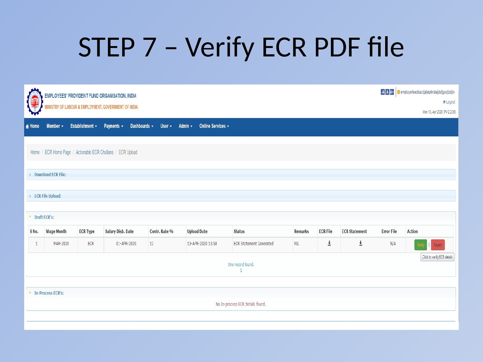 HOW to GENERATE PF CHALLAN FOR PMGKY BENEFIT (प्रधानमंत्री गरीब कल्याण ...